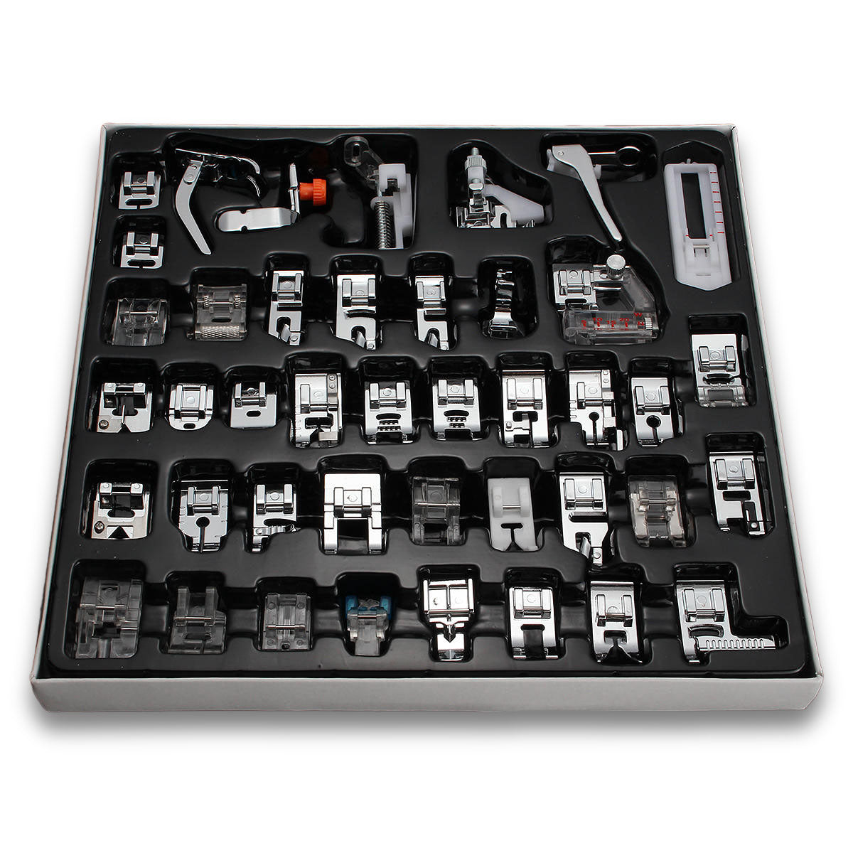 42 PCS Domestic Sewing Machine Foot Presser Feet Kit Sewing Machine Ac ...
